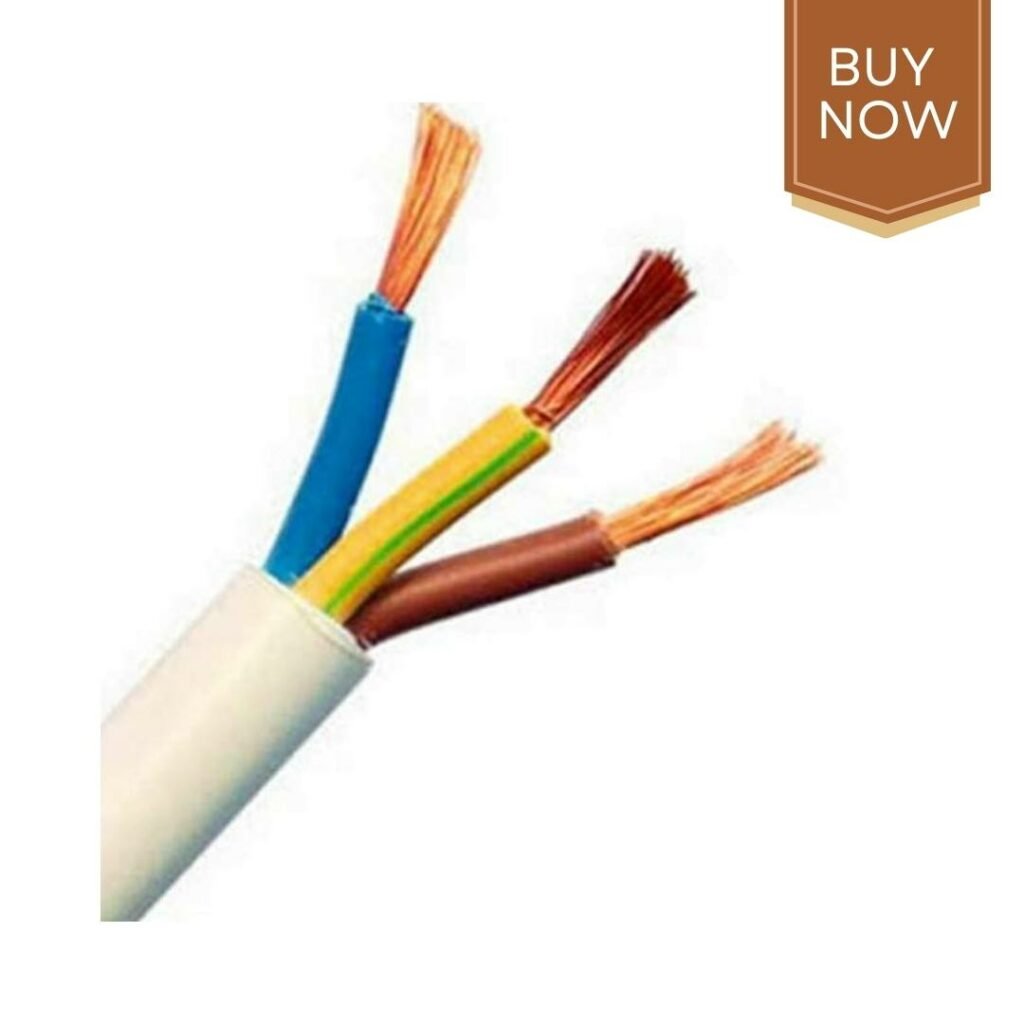 INDRICO® 3 Core 1.5 mm Cable Round Copper Wires and Cables For Domestic ...