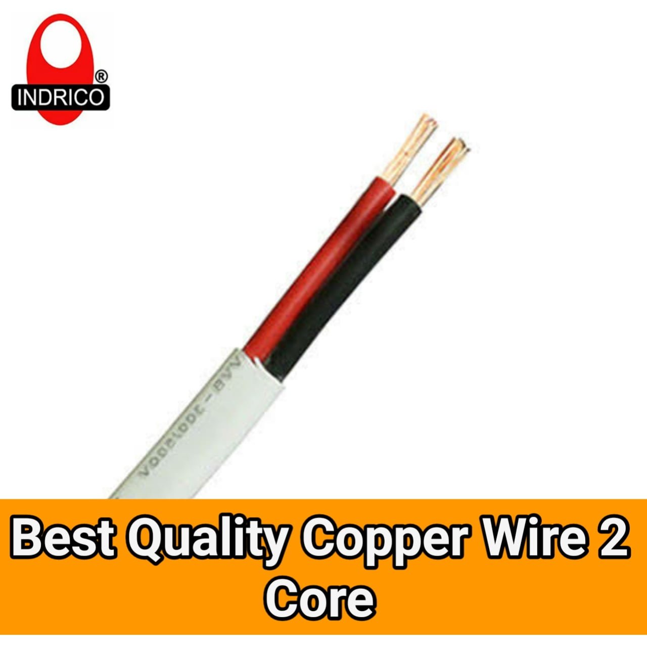 INDRICO® 1 mm 2 Core Flat Copper Wire - INDRICO®