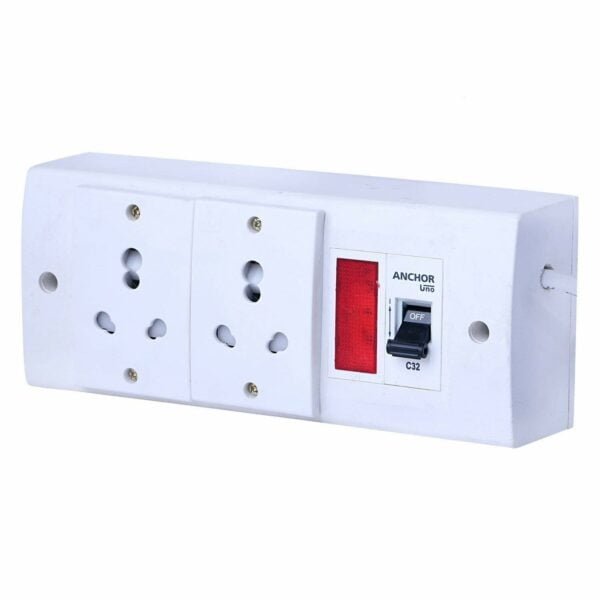 INDRICO Power Strip Extension Multi Outlet Board Fitted with,2 Anchor ...
