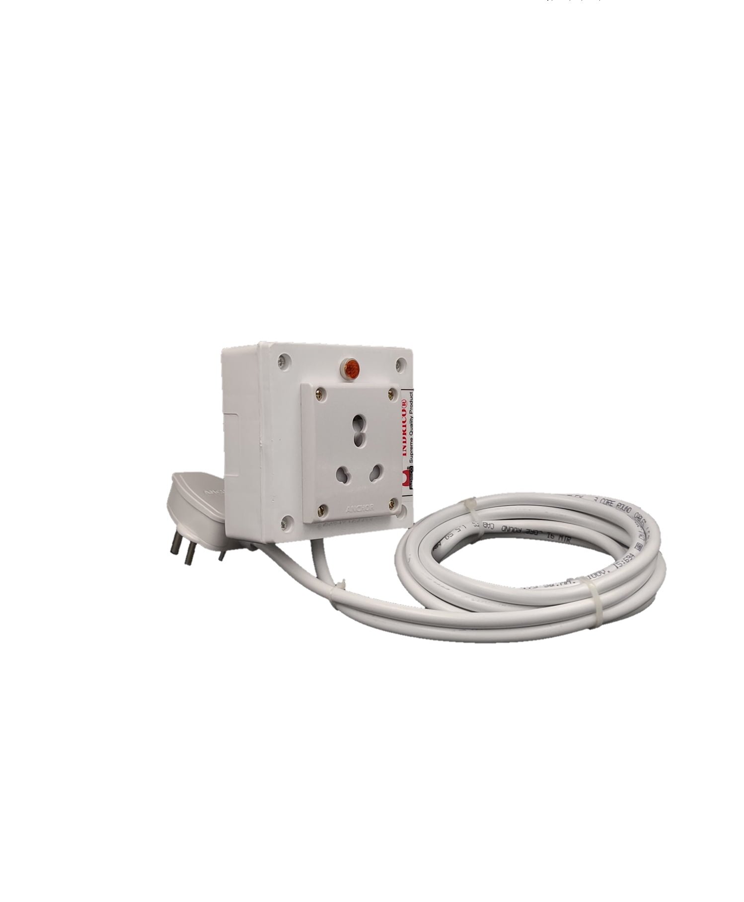 INDRICO® 15 Amps Extension Board With Power Indicator Wired White ...