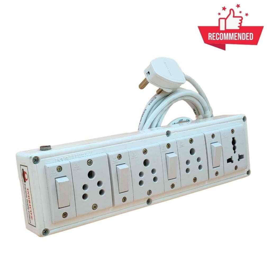 INDRICO Electric Junction Box Multi Outlet Power Board with individual ...